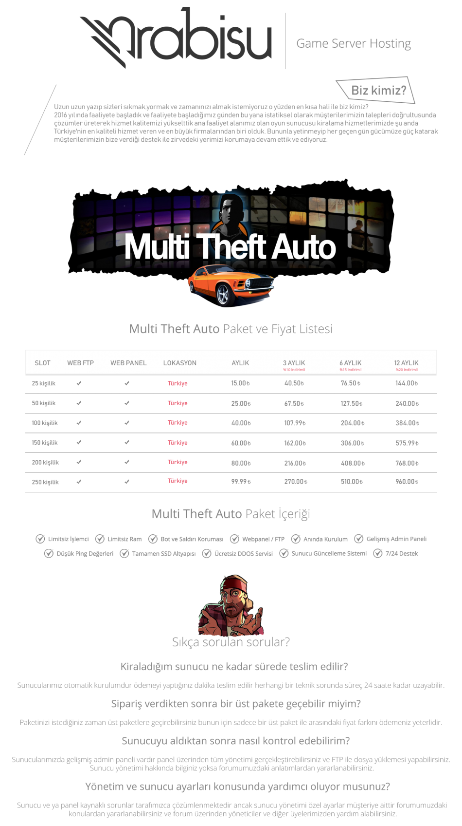Rabisu.com | Minecraft Sunucu Satışları | BotNet, Bot ve DDOS Korumalı ...