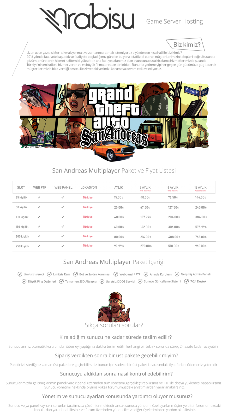 Rabisu.com | Minecraft Sunucu Satışları | BotNet, Bot ve DDOS Korumalı ...